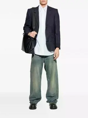 Balenciaga Pinstripe Side-pockes Blazer