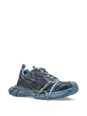 Balenciaga 3xl Distressed Denim Sneakers
