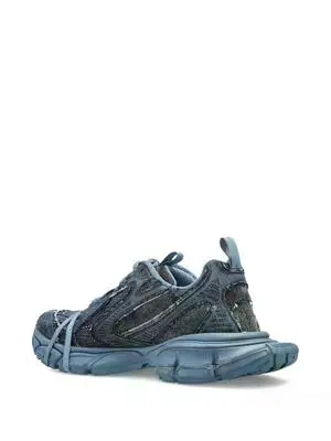 Balenciaga 3xl Distressed Denim Sneakers