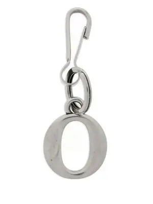 Balenciaga Letter-charm Keyring - Silver