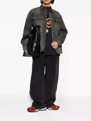 Balenciaga Logo-appliqué Denim Shirt