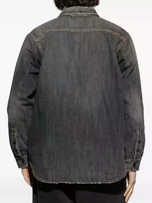 Balenciaga Logo-appliqué Denim Shirt