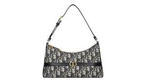 Dior 30 Montaigne Hobo Oblique Jacquard Mini Bag - Blue