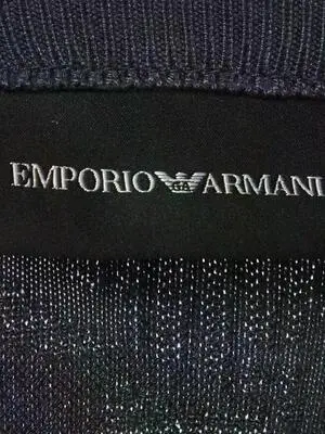 Emporio Armani Textured Knit Long Sleeve Sweater