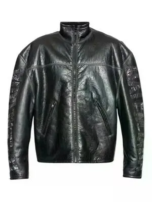 Balenciaga Logo-tape Zip Jacket - Black