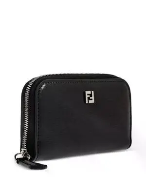 Fendi Mini Ff Logo-plaque Leather Wallet