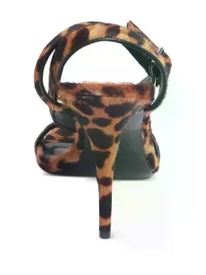 ALEXANDER WANG Leopard-print Buckle-fastening Sandals