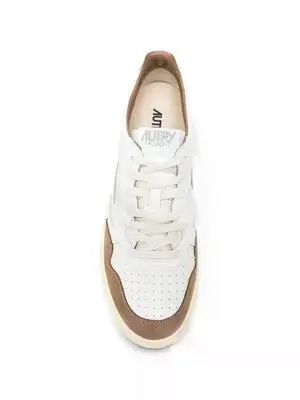 AUTRY Suede-panelled Perforated Sneakers - White