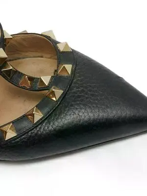 Valentino Garavani Rockstud Pointed-toe Pumps - Black