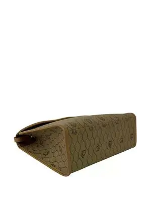 Dior Honeycomb Coated Canvas Satchel - Neutrals