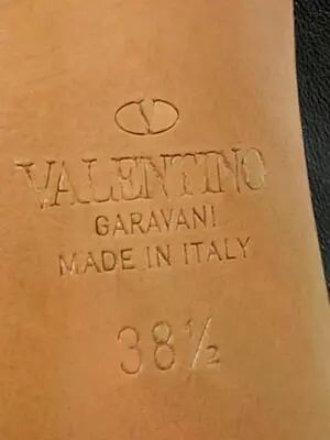 Valentino Garavani Microstud Ruffled Sandals