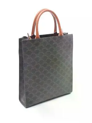 Celine Vertical Cabas Tote Satchel - Brown
