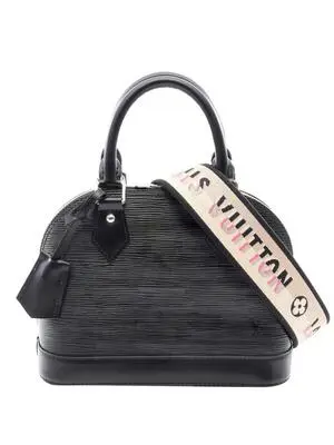 LOUIS VUITTON Epi Alma Bb Satchel - Black