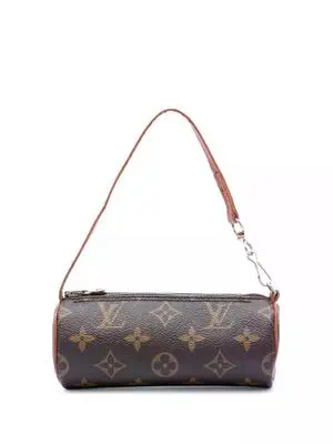 LOUIS VUITTON Monogram Papillon Pochette Handbag - Brown