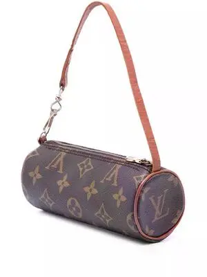 LOUIS VUITTON Monogram Papillon Pochette Handbag - Brown