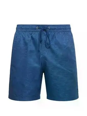 Paul & Shark Logo-jacquard Swim Shorts - Blue