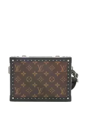 LOUIS VUITTON Monogram Macassar Clutch Box Crossbody Bag