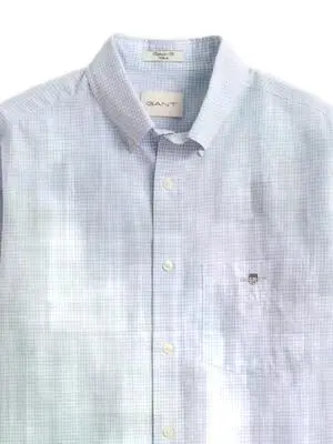 Gant Gingham-check Button-down Shirt - Blue