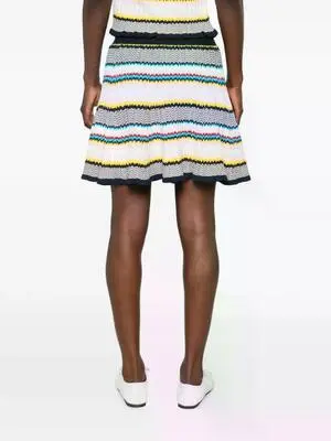 Casablanca Chevron-knit Mini Skirt