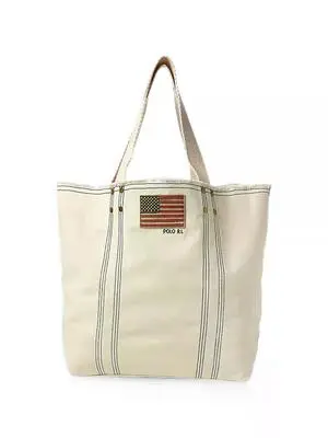 Polo Ralph Lauren Canvas Shoulder Bag - Neutrals