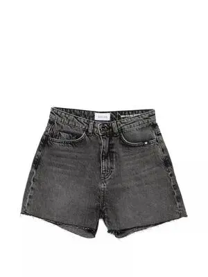 AMISH SUPPLIES Acid Wash Frayed Hem Shorts