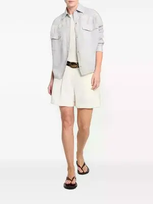 TWP Cisco Pleated Turn-up Shorts
