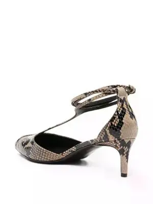 Khaite Mia Snakeskin-effect Pumps
