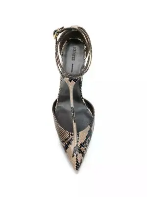 Khaite Mia Snakeskin-effect Pumps