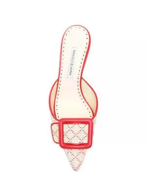 Manolo Blahnik Maysalebi Embellished Mules