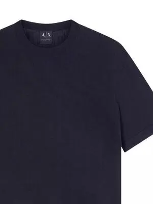 Armani Exchange Textured-knit T-shirt
