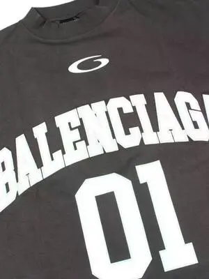 Balenciaga Logo Embroidered T-shirt