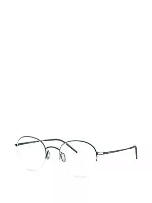 Giorgio Armani Half-rim Round Frame Glasses