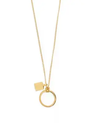 Balenciaga Saint-germain Ring Charm Necklace - Gold