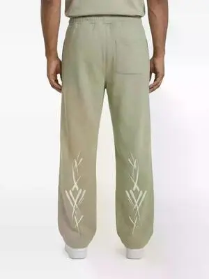 EXIT SOCIETY Fractured X Logo-print Drawstring Track Pants