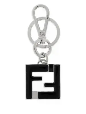 Fendi Letter Keyring - Silver