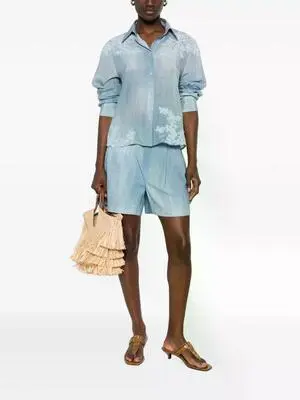 Ermanno Scervino Pleated Buttoned Shorts
