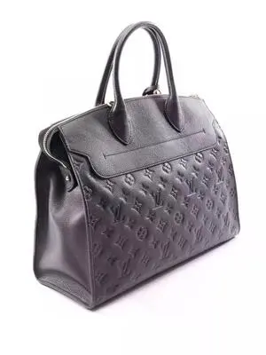 LOUIS VUITTON Monogram Empreinte Pont Neuf Gm Satchel - Black