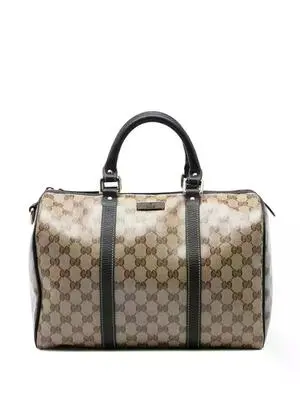 Gucci Medium Gg Crystal Joy Boston Bag - Neutrals