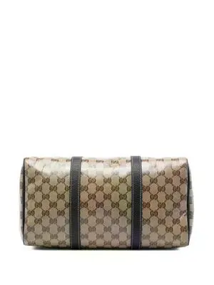 Gucci Medium Gg Crystal Joy Boston Bag - Neutrals