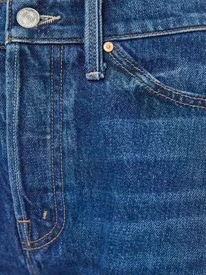 MOTHER Flutter Frayed-hem Denim Shorts