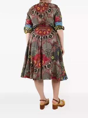 Etro Floral Print Button-down Midi Dress