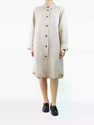 MARGARET HOWELL Linen Midi Shirt Dress