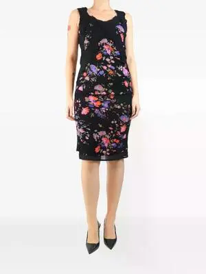 Dolce & Gabbana Floral Lace Midi Dress