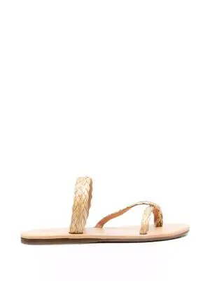 ANCIENT GREEK SANDALS Daphnae Raffia Sandals - Neutrals