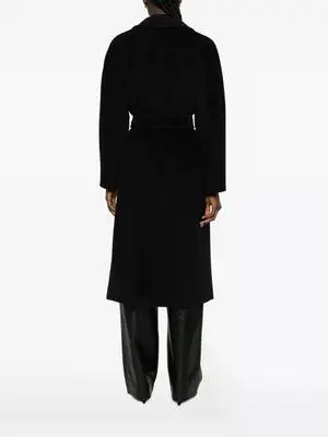 Max Mara Double-breasted Belted Coat - Black