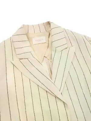 SLOWEAR Pinstripe Notched Lapel Blazer