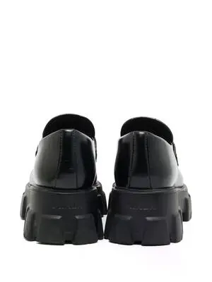 Prada Monolith Platform Loafers - Black