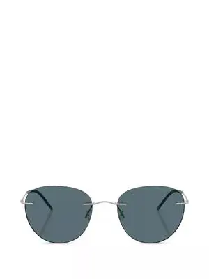 Giorgio Armani Silver Tone Eyewear For Men
