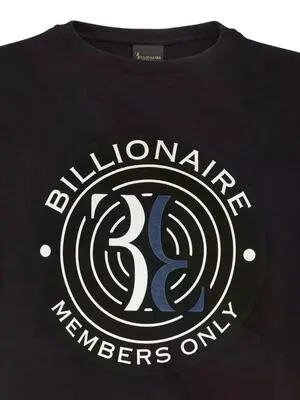 BILLIONAIRE Logo-print Crew-neck T-shirt - Black