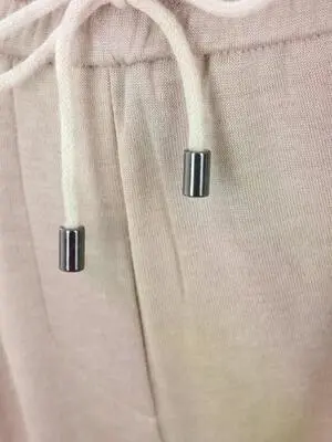 Brunello Cucinelli Monili Embellished Drawstring Sweatpants - Neutrals